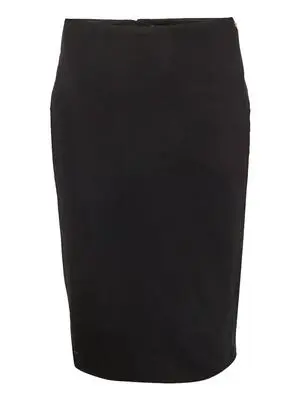Elisabetta Franchi Semi-sheer-panel Midi Skirt - Black