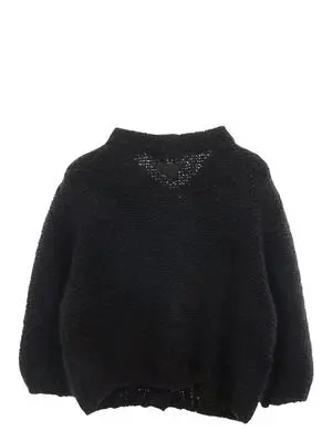 PRADA 2010s Knitted No-collar Jacket