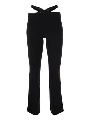 Alexander Wang Criss-cross Waist Leggings - Black