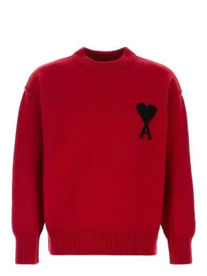 AMI Paris Wool Sweater - Red