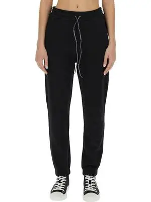 VIVIENNE WESTWOOD Jogging Pants With Spray Print Orb - Black
