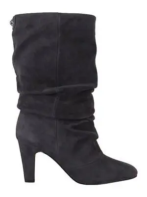 Kurt Geiger Elizabeth Slouch Heeled Suede Boots - Grey