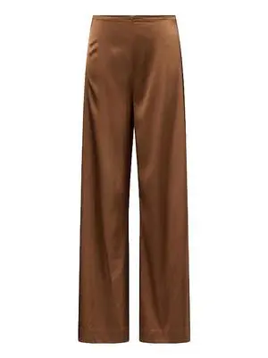Staud Stroll Wide-leg Silk Trousers S Cigar