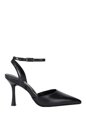 Carvela Leoni Leather Sling-back Courts - Black
