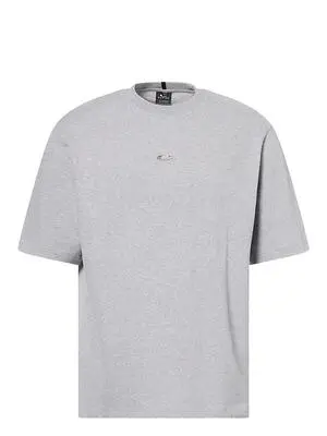 Oakley Reserve Strato Raised-logo Cotton T-shirt - Cement Melange