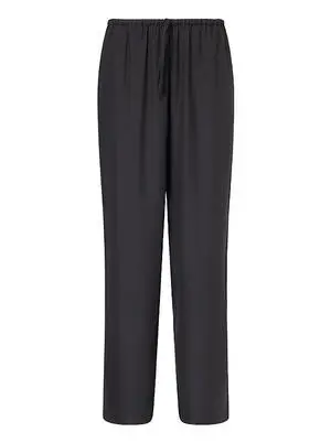 Stylein Meike Relaxed-fit Crepe Trousers - Black