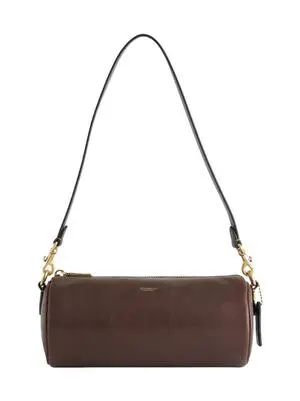 COACH Barrel Leather Shoulder Bag - Maple