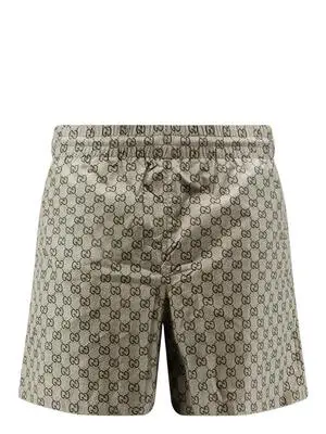 Gucci Poplin Bermuda Shorts - Beige
