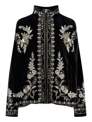 SCARLETT POPPIES Ellen Velvet Jacket - Black