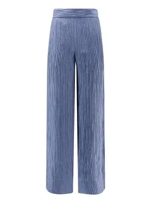 JOSEPH Selene Fluid Crinkle Trousers In A Tencel Blend