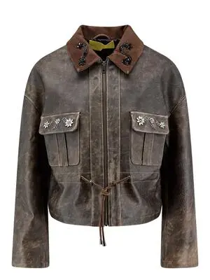 PHILIPPA 1970 Chaqueta Iris Leather Jacket - Brown