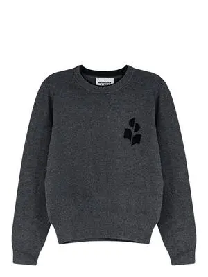 MARANT ETOILE Cotton Blend Sweater - Grey