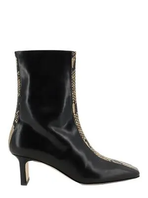 AeydĒ Leather Ankle Boots - Black