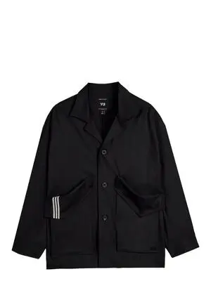 ADIDAS Y-3 Wool Blend Jacket - Black