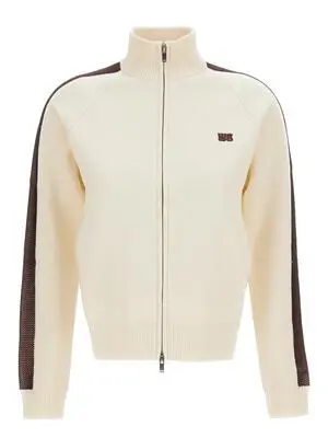 WALES BONNER Giacca Track Top The Tide In Maglia - Bianco