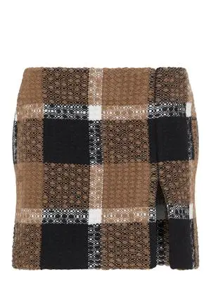 Celine Mini Skirt - Brown