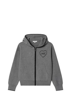 Chloé Melange Hoodie - Grey