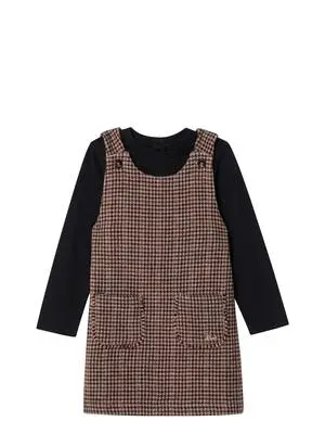 Chloé Wool Dress And T-shirt Set - Brown