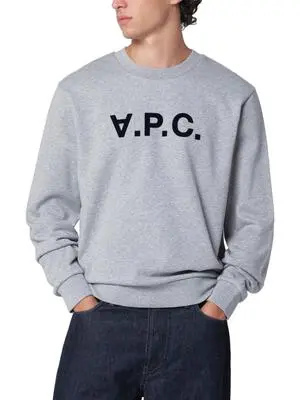 A.p.c. Standard Grand Vpc Cotton Sweatshirt - Grey