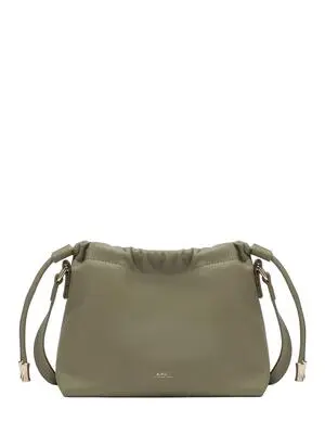 A.p.c. Clay Green Ninon Mini Recycled Leather-Effect Bag Green
