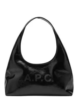 A.p.c. Baby Ninon Leather-effect Shoulder Bag - Black