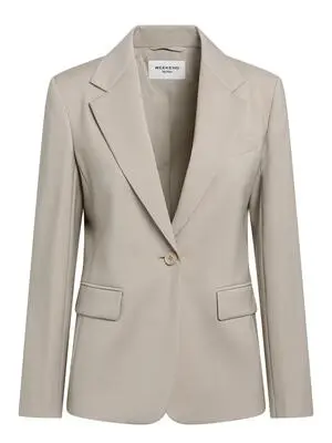 Max Mara Single-breasted Jacket In Wool - Beige