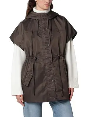 Max Mara Mud-proof Twill Padded Vest - Brown