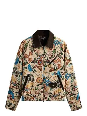 Kith Ornate Floral Tapestry Cassius Blouson Jacket 'durum' Tan