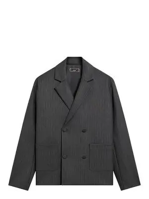 Kith Double Weave Raya Blazer 'dark Heather - Grey