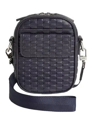 Kith Monogram Tumbled Leather Passenger K15 Bag 'ink - Black