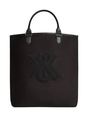 Kith Suede Applique Canvas Tote - Black