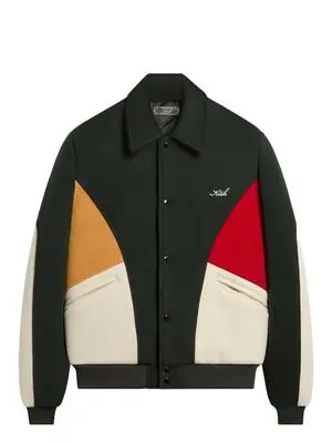 Kith Melton Wool Varsity Jacket 'stadium - Black