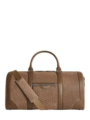 Kith Monogram Suede Traveler K55 Duffle Bag 'java - Tan
