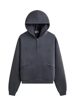 Kith Wilder Quarter Zip Hoodie 'void - Grey