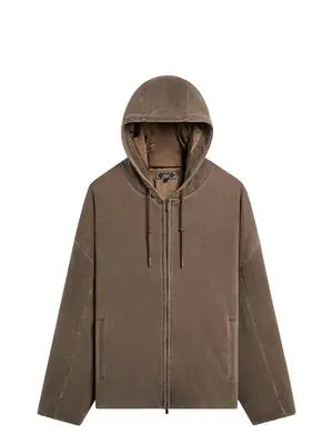 Kith Microsuede Puffed Jaysen Hoodie 'pecan - Brown