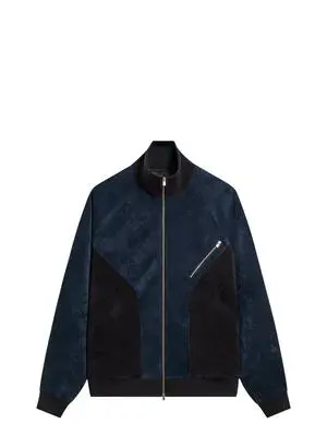 Kith Sueded Velour William Track Jacket 'nocturnal - Blue