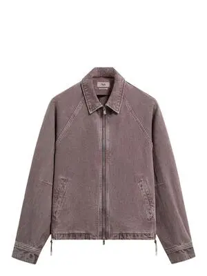 Kith Herringbone Denim Efron Jacket 'matrix - Red