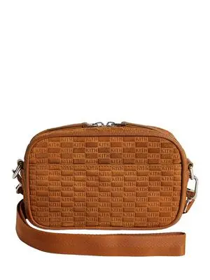 Kith Monogram Suede Crosswalk K20 Bag 'argil - Brown