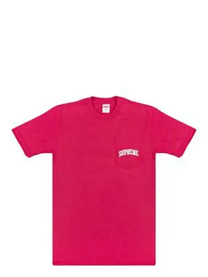Supreme Mesh Stripe Pocket Tee 'red' Red