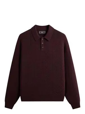Kith Long Sleeve Tilden Pullover 'incognito - Brown