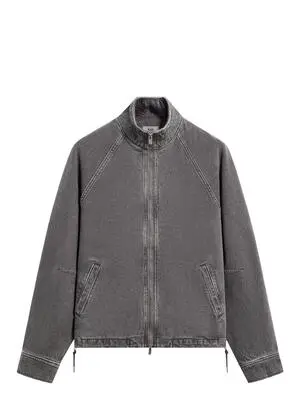 Kith Herringbone Denim Efron Track Jacket 'mineral - Grey