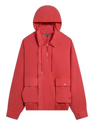 Kith Garment-dyed Cotton Faille Kip Jacket 'fame - Red