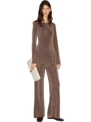 REFORMATION Elara Knit Set - Brown