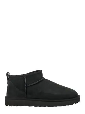 UGG UGG Classic Ultra Mini Suede Sheepskin Boots For Women Nero