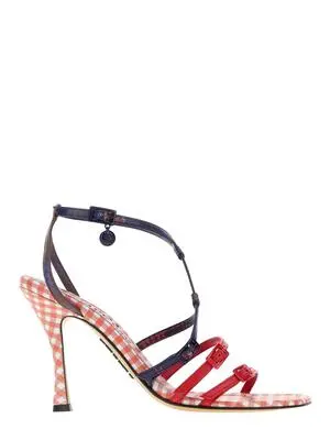 Loewe Nappa Leather Comic Sandals With 9.5 Cm Heel - Printed