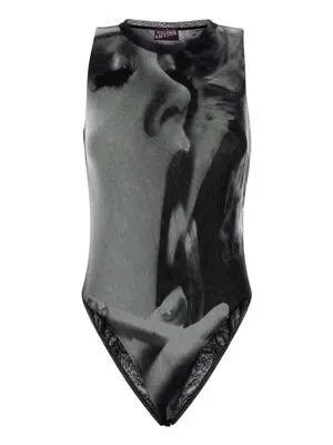 JEAN PAUL GAULTIER Tulle Bodysuit - Printed