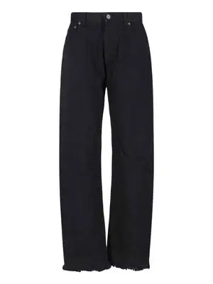 Phoebe Philo High-rise Wide-leg Jeans - Nero