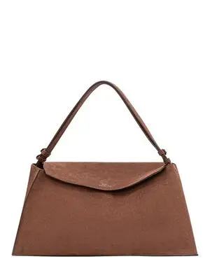Studio Nicholson Folded Mini Shoulder Bag With Artistic Design - Cocoa