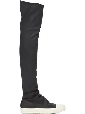 Rick Owens High Sock Sneaks Boot - Black