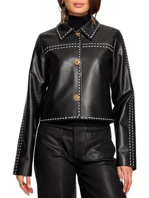 Ramy Brook Mira Leather Jacket - Black